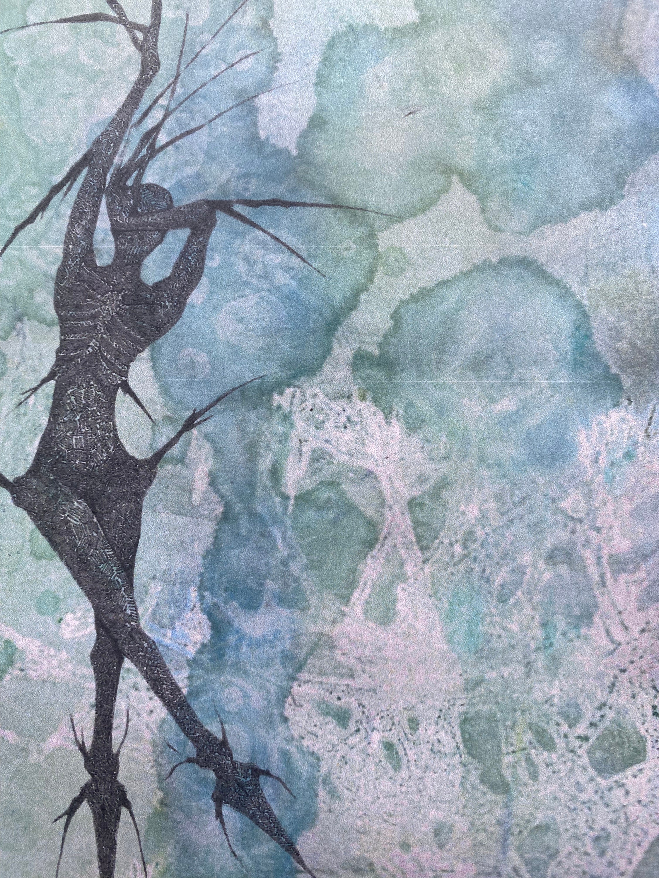 Gothic Ink Drawing Figure Geiger Style Dancer Ink Giclee Print Design ...