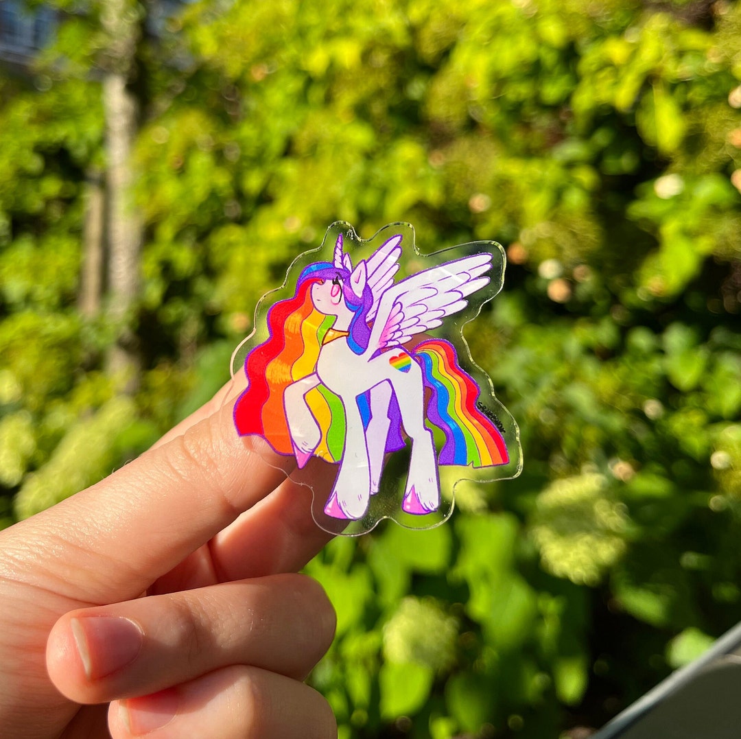 Pony Pride Acrylic Pins My Little Pony Inspired LGBTQ Merch - Etsy