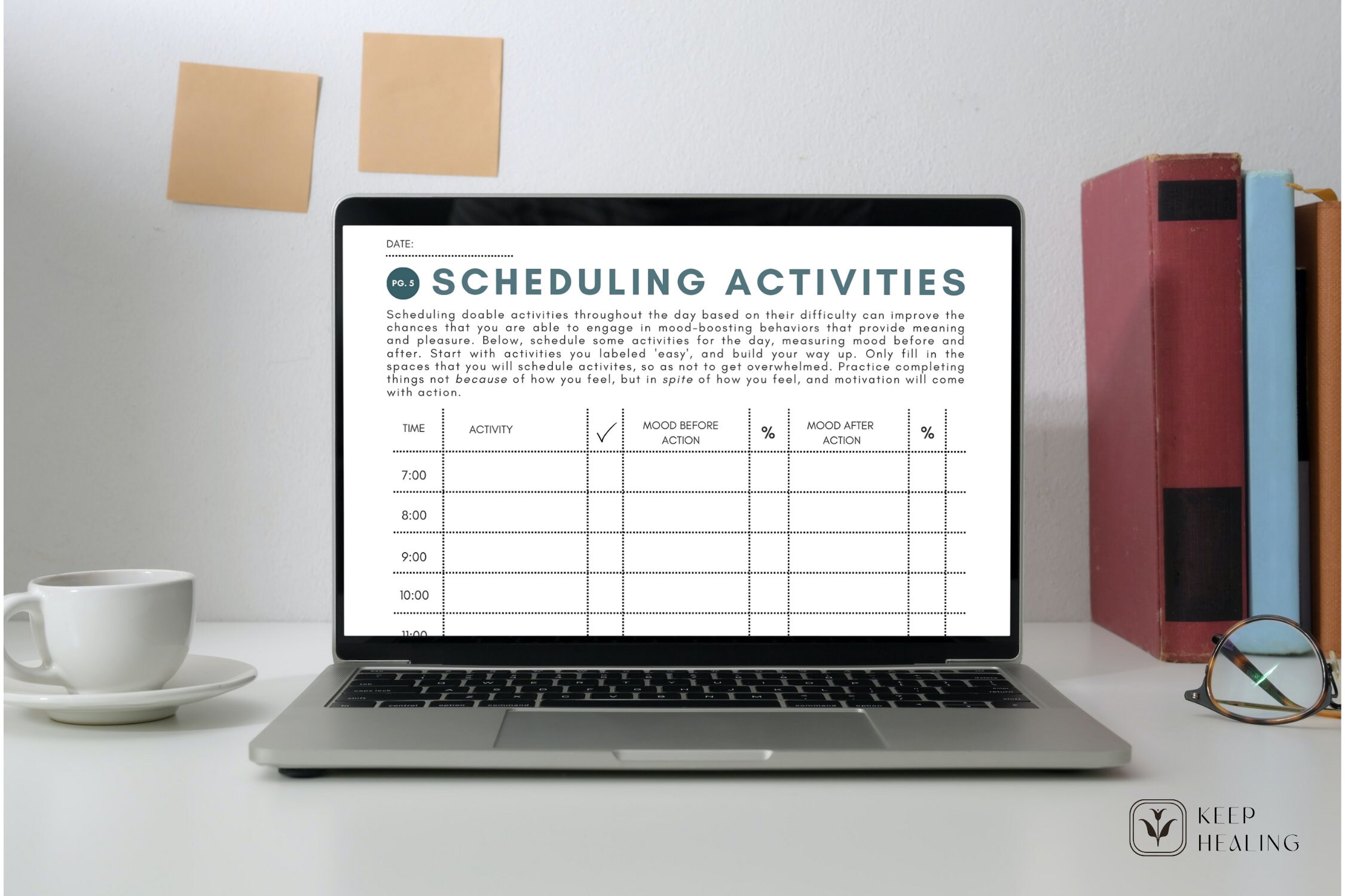 Behavioral Activation Printable PDF | Cognitive Behavioral Therapy ...