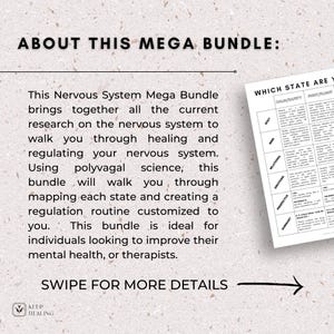Nervous System Mega Bundle Printable PDF | Polyvagal | Window of ...