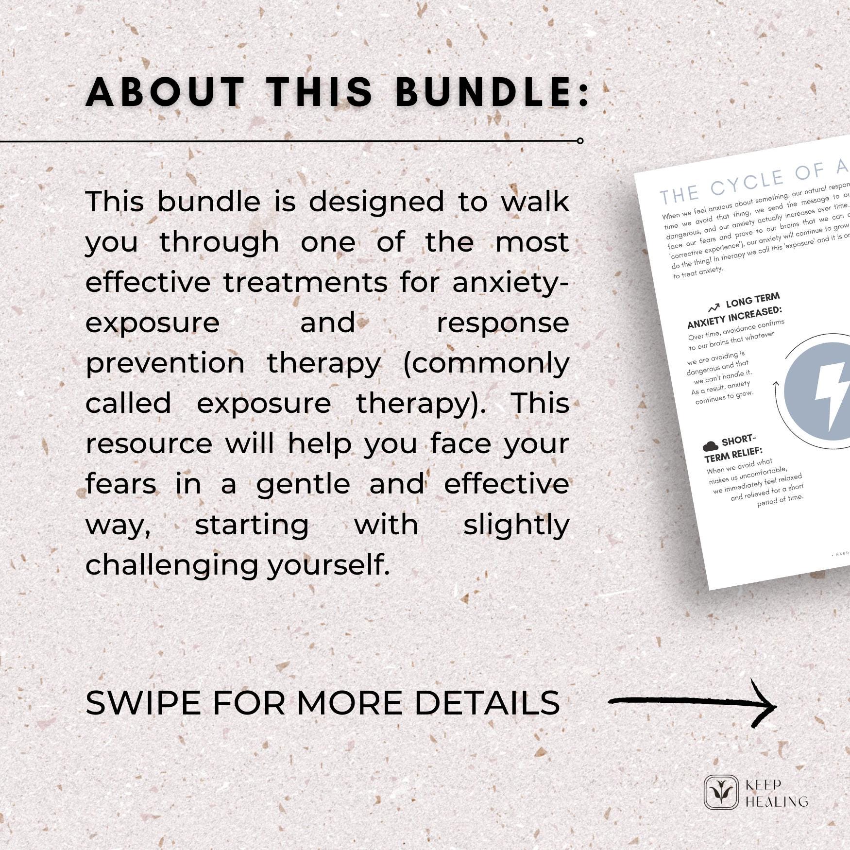 Anxiety Exposure Therapy Worksheets: ERP Treatment Guide (PDF) - Etsy