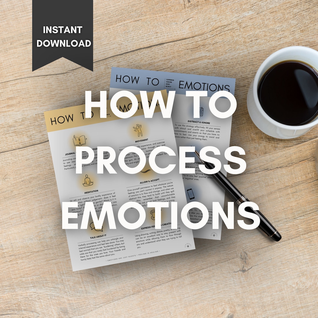 How to Process Emotions PDF | Emotional Regulation | Coping Skills ...