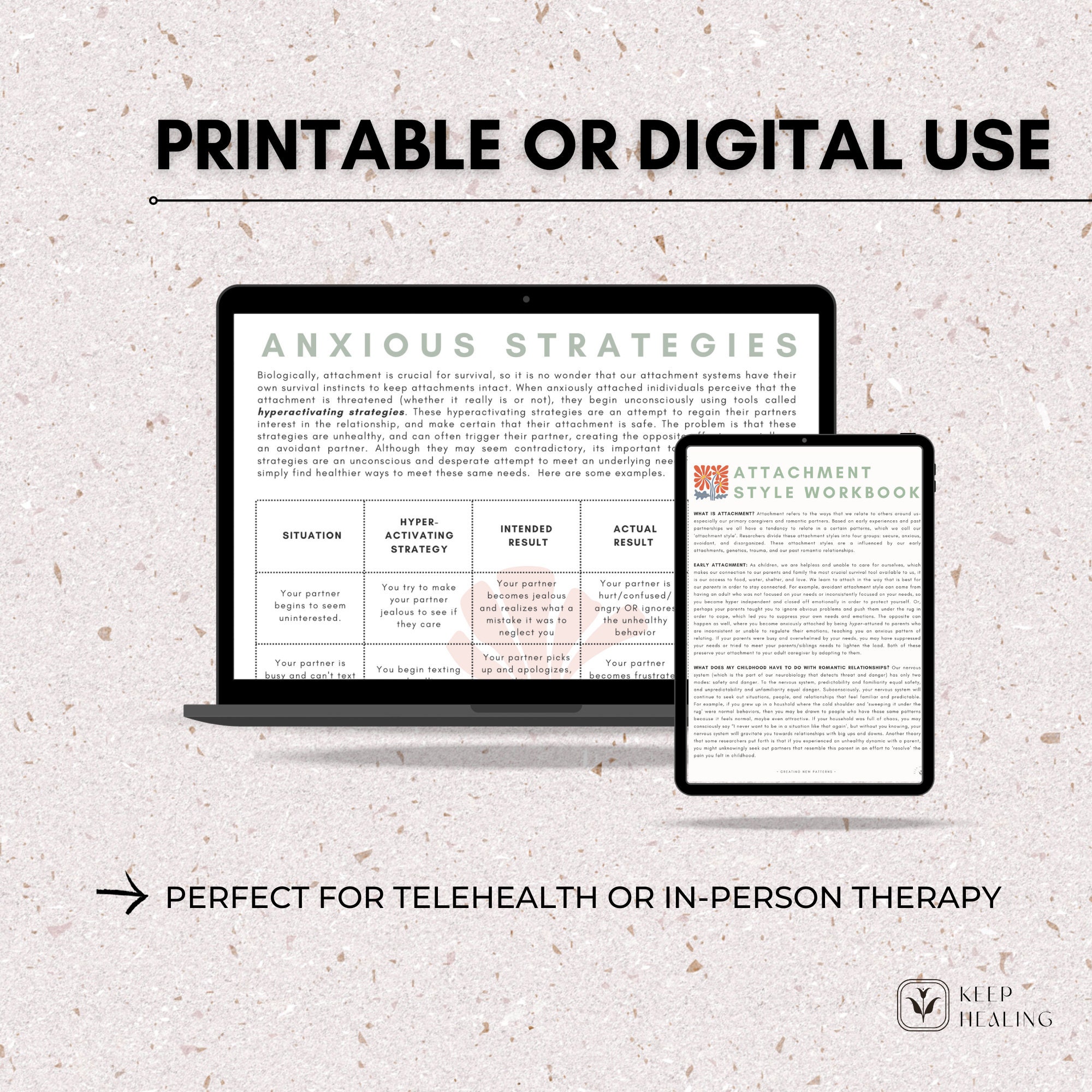 Romantic Attachment Style Workbook Printable PDF | Anxious | Avoidant ...