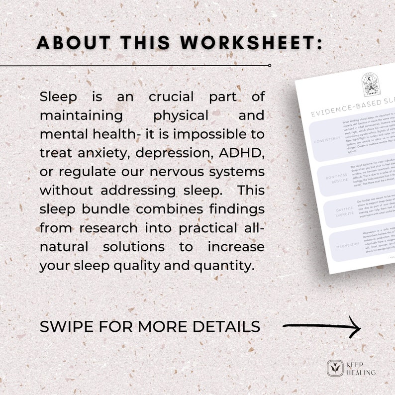 Evidence-based Sleep Guide: Sleep Hygiene, Tracker, Insomnia (PDF) - Etsy