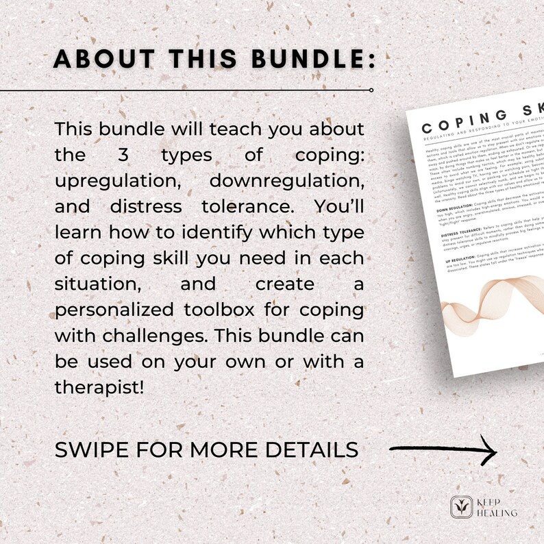 Coping Skills Bundle PDF Nervous System Regulation Stress Management ...