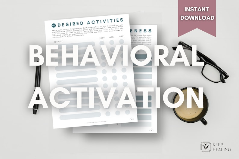 Behavioral Activation Printable PDF | Cognitive Behavioral Therapy | Motivation | Depression ...