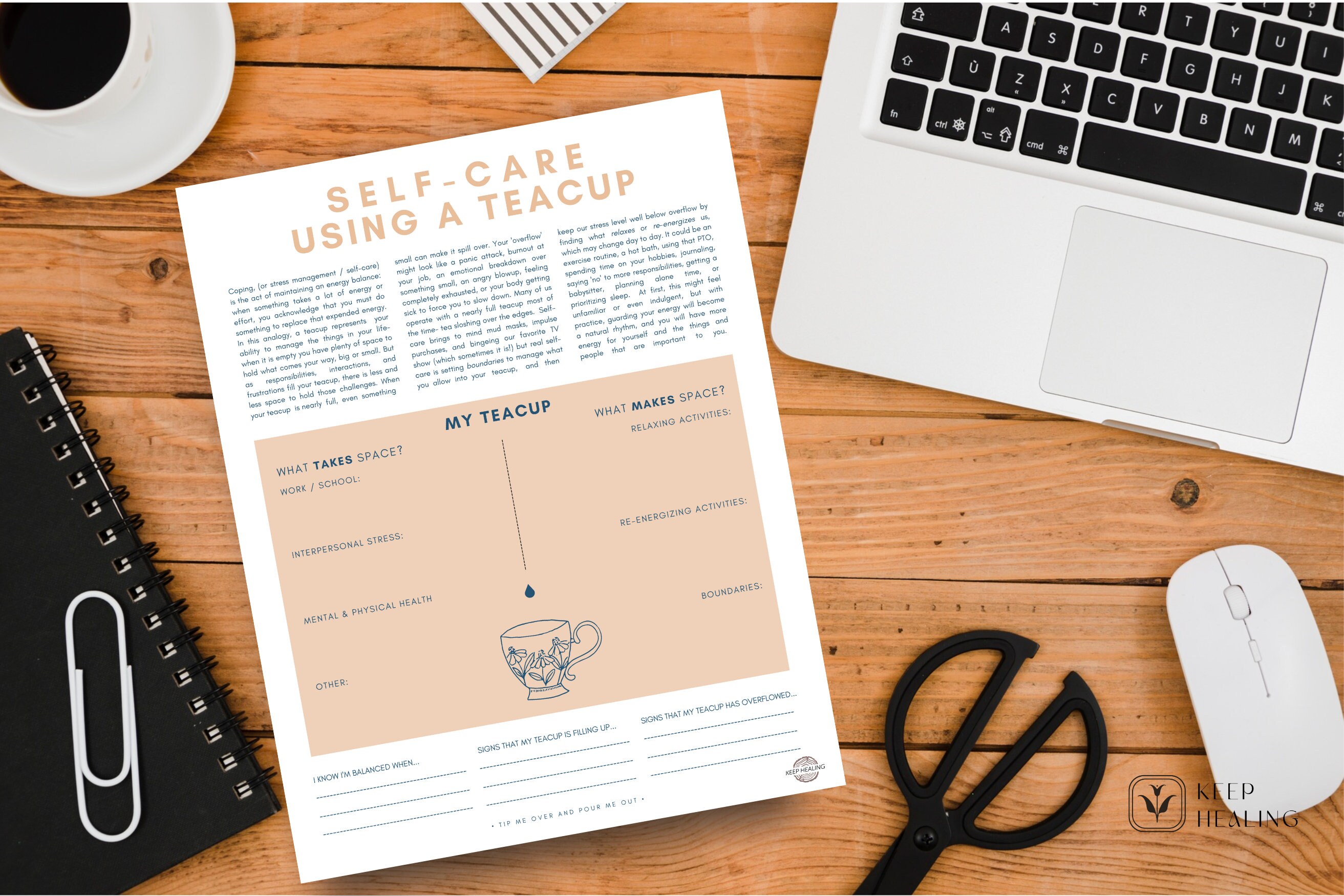 Self Care & Stress Management Printable PDF | Coping | Burnout ...