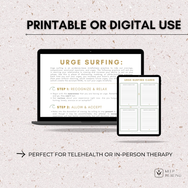 Urge Surfing Printable PDF | Cravings | Compulsions | OCD | Addiction ...