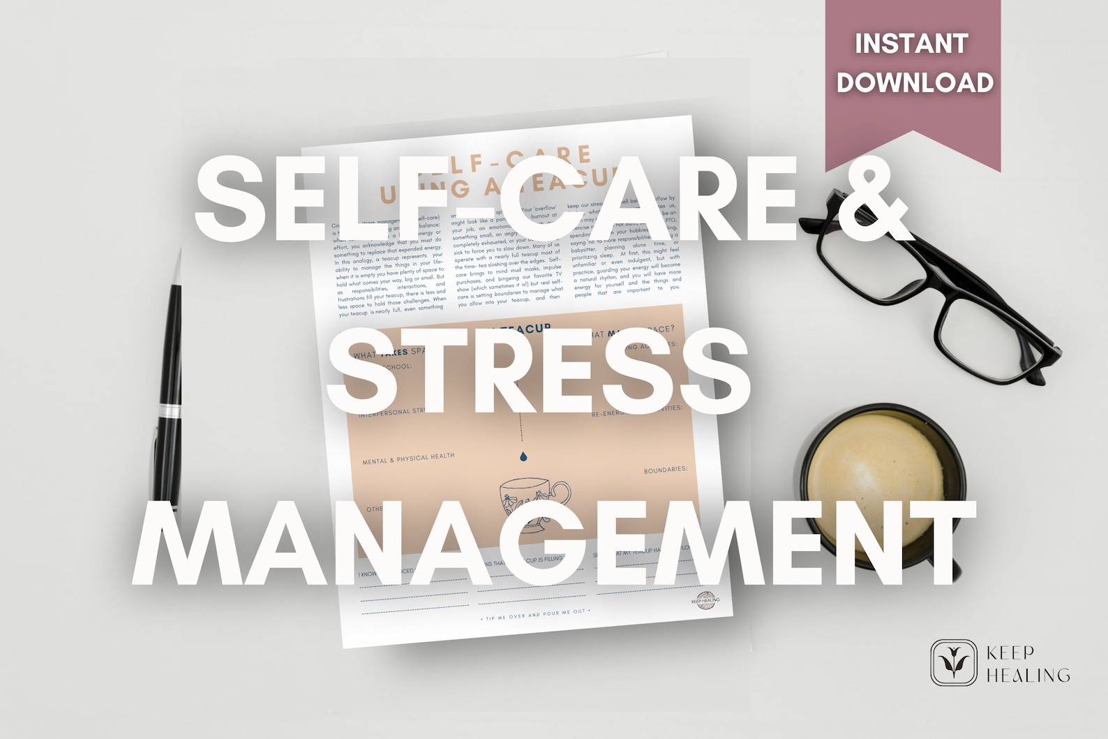 Self Care & Stress Management Printable PDF | Coping | Burnout ...