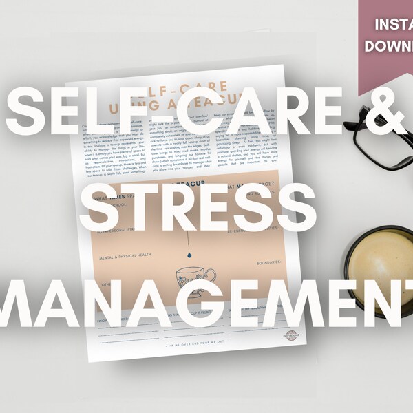 Stress Worksheet - Etsy