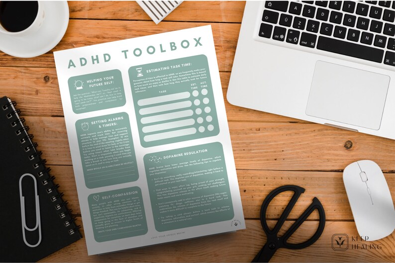Adult ADHD Toolbox Printable PDF Adult ADHD Executive - Etsy