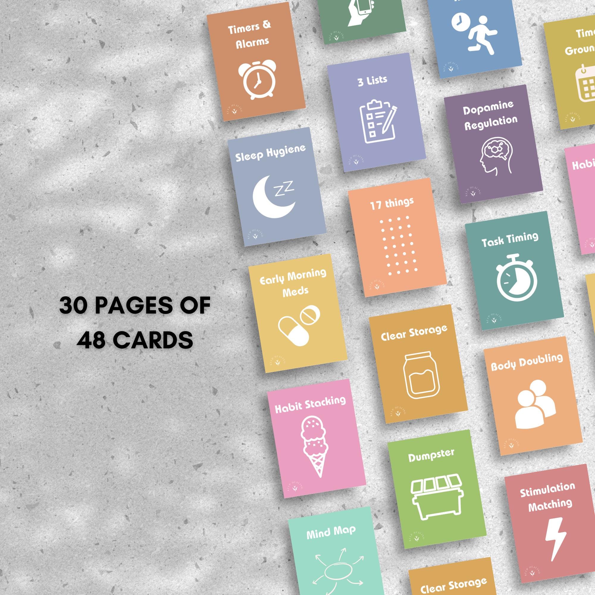 Executive Function & Motivation Cards PDF | ADHD Executive Functioning ...