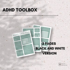 Adult ADHD Toolbox Printable PDF | Adult ADHD | Executive Function ...