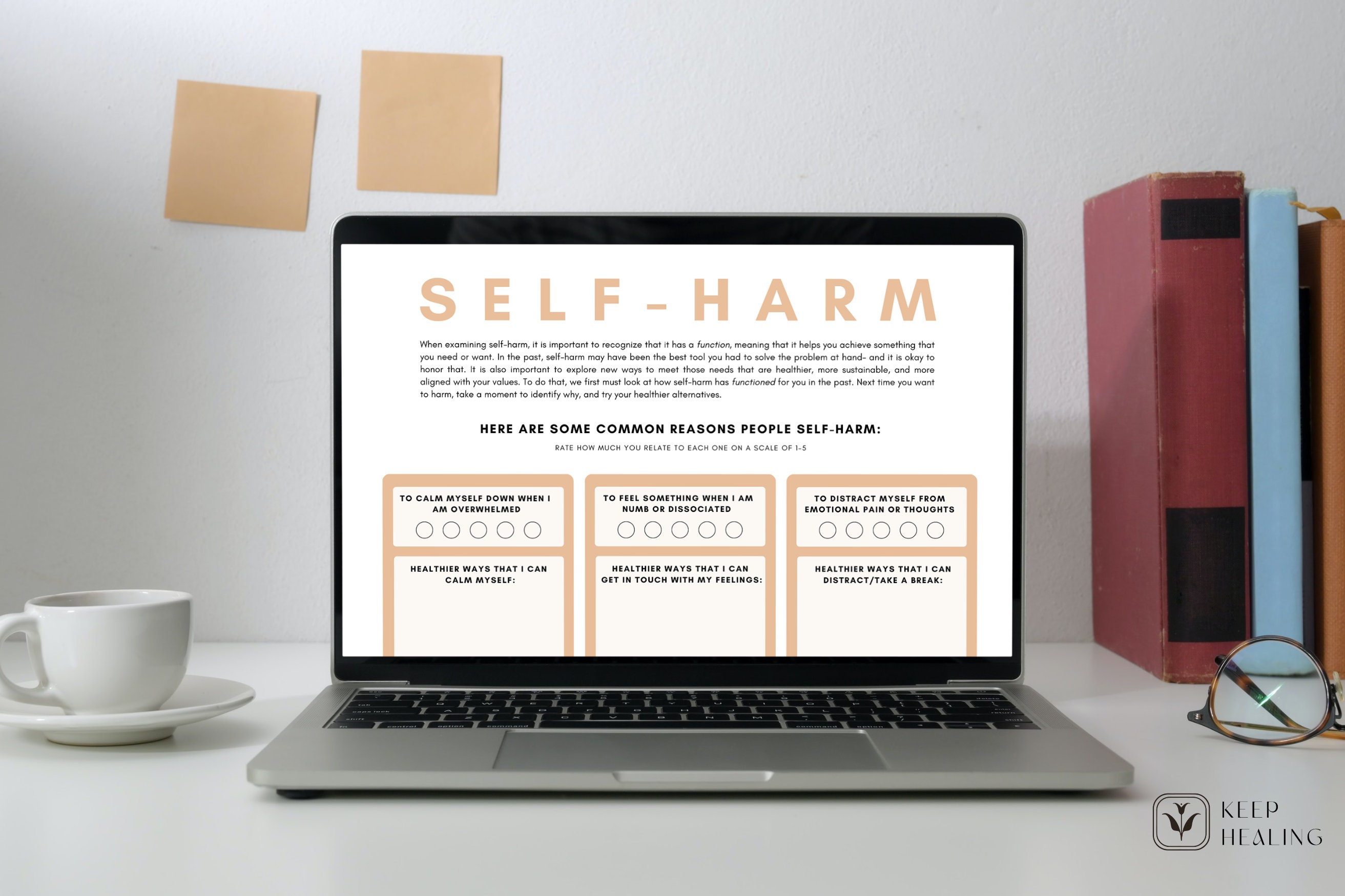 Healing Self-harm Printable PDF Treating Self-harm Self-injurious ...