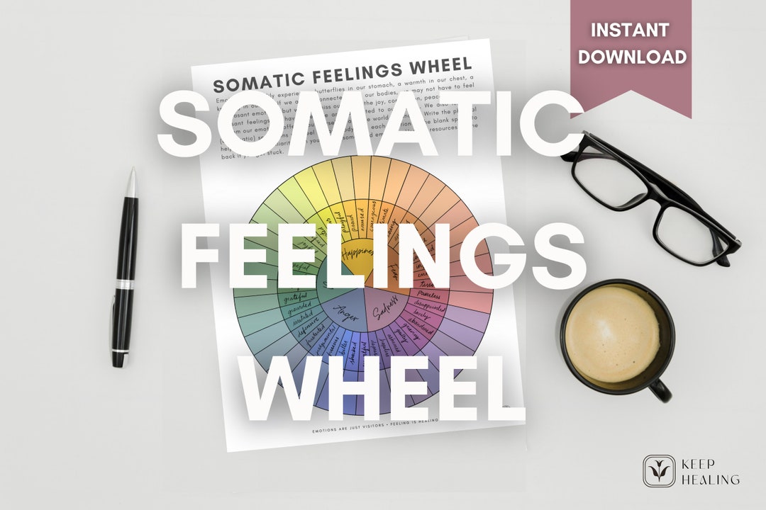 Somatic Feelings Wheel Printable PDF Feelings Wheel Trauma - Etsy