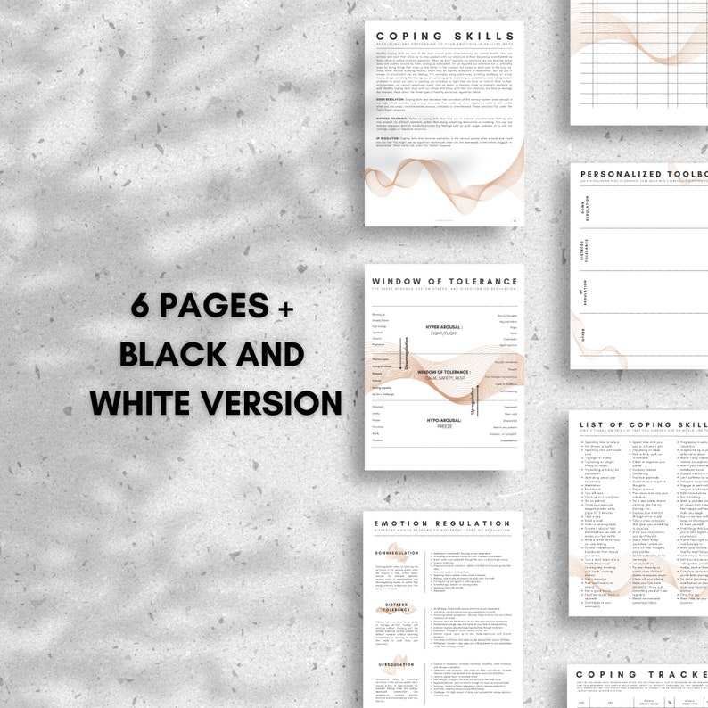 Coping Skills Bundle PDF | Nervous System Regulation | Stress ...