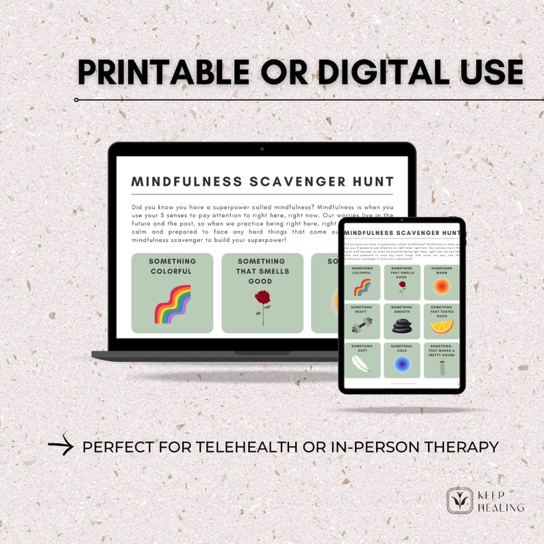 Mindfulness Scavenger Hunt Printable PDF | Mindfulness for Children ...