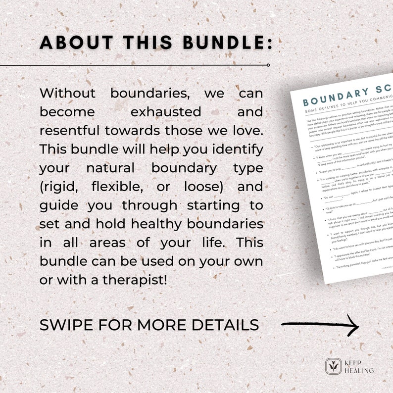 Boundaries Workbook Bundle: Emotional Wellness (PDF Printable) - Etsy