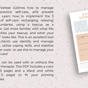 Self Care & Stress Management Printable PDF | Coping | Burnout ...