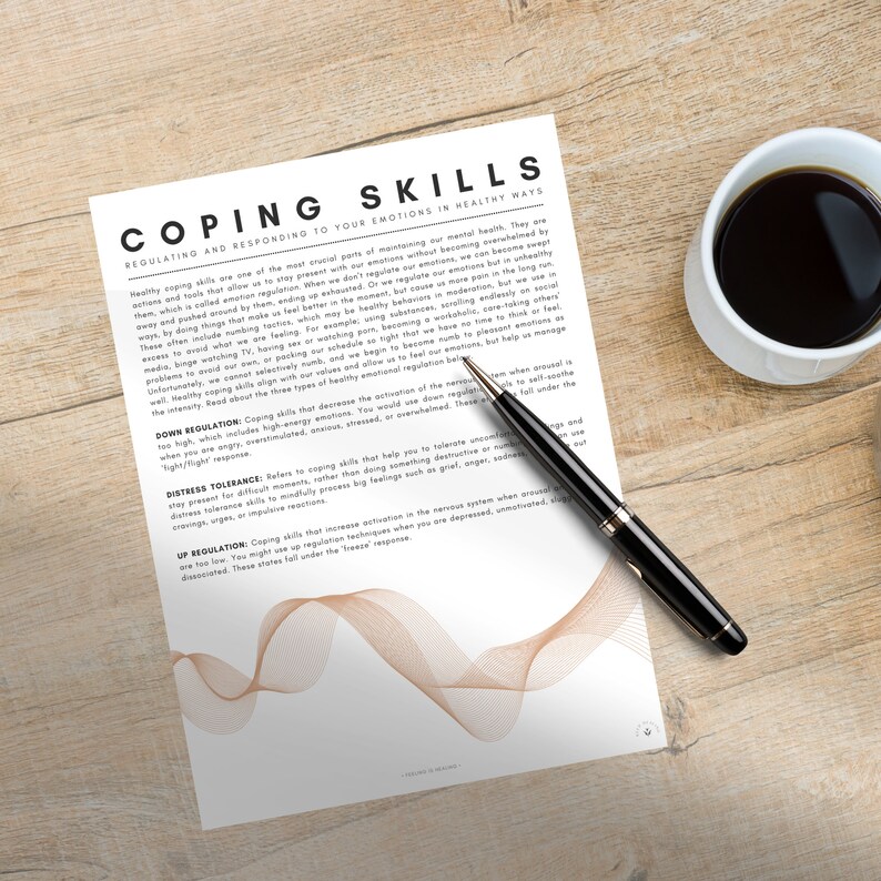 Coping Skills Bundle PDF Nervous System Regulation Stress Management ...