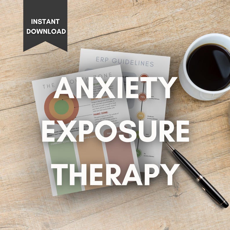 Anxiety Exposure Therapy Worksheets: ERP Treatment Guide (PDF) - Etsy