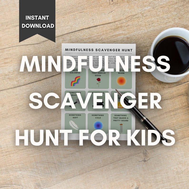 Mindfulness Scavenger Hunt Printable PDF | Mindfulness for Children ...