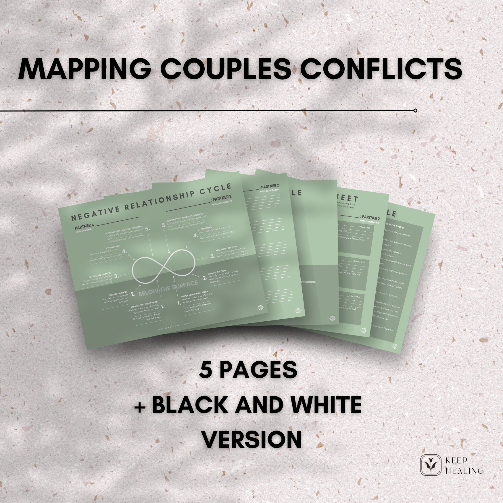 Mapping Couples Conflicts EFT Cycle | Printable PDF | Couples Counseling & Therapy ...