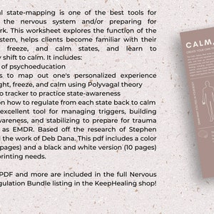 Polyvagal Therapy Printable PDF | Nervous System Regulation | Polyvagal ...