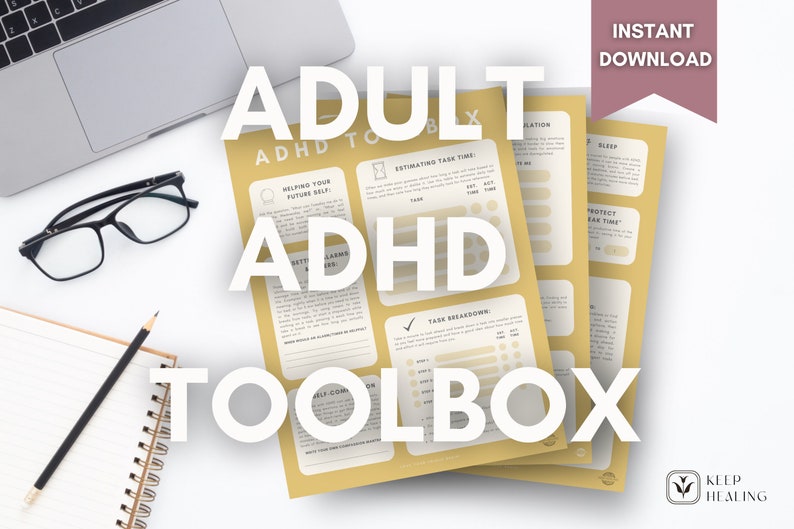 Adult ADHD Toolbox Printable PDF Adult ADHD Executive - Etsy