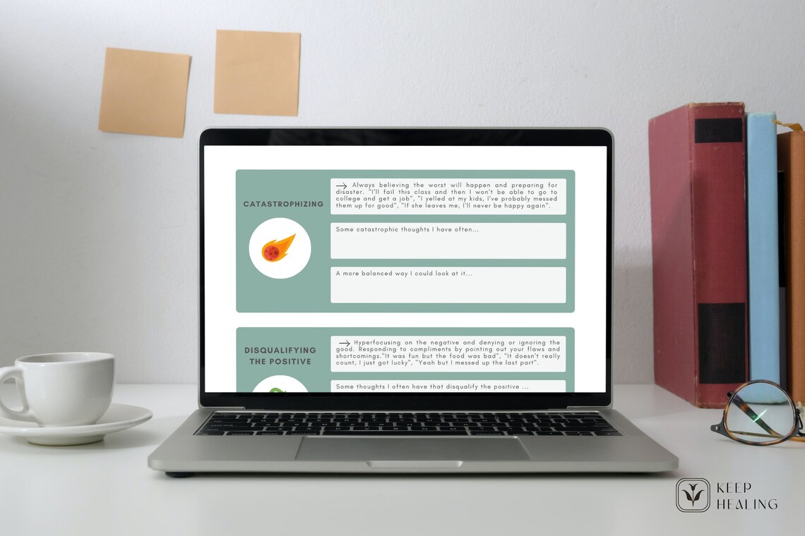 Thinking Errors Printable PDF Cognitive Behavioral Therapy CBT ...