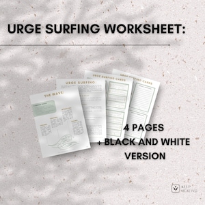 Urge Surfing Printable PDF | Cravings | Compulsions | OCD | Addiction ...