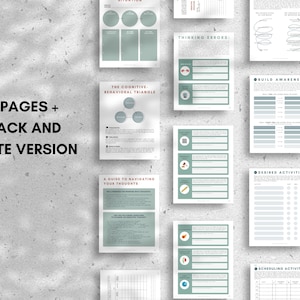 CBT Bundle Printable PDF | Cognitive Behavioral Therapy | Thinking ...