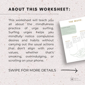 Urge Surfing Printable PDF | Cravings | Compulsions | OCD | Addiction ...