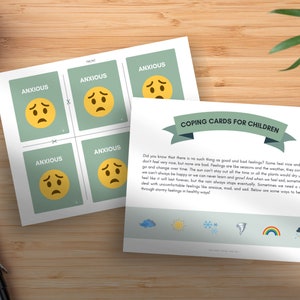 Coping Cards for Kids -printable | Anxiety Skills | Anger Management ...