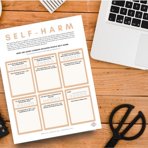 Healing Self-harm Printable PDF Treating Self-harm Self-injurious ...