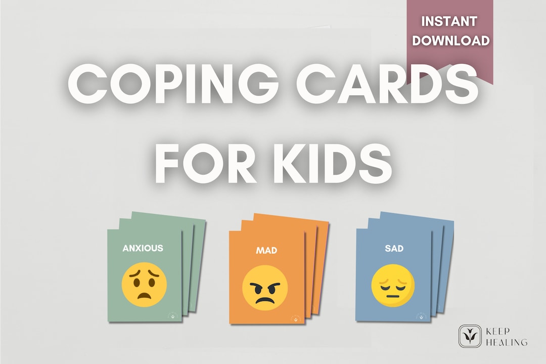 Coping Cards for Kids -printable | Anxiety Skills | Anger Management ...