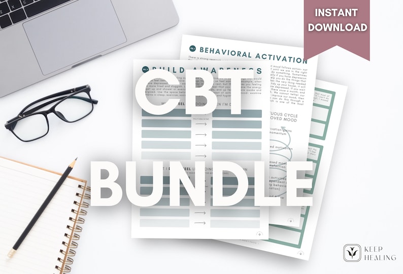 CBT Bundle Printable PDF | Cognitive Behavioral Therapy | Thinking Errors | Behavioral ...