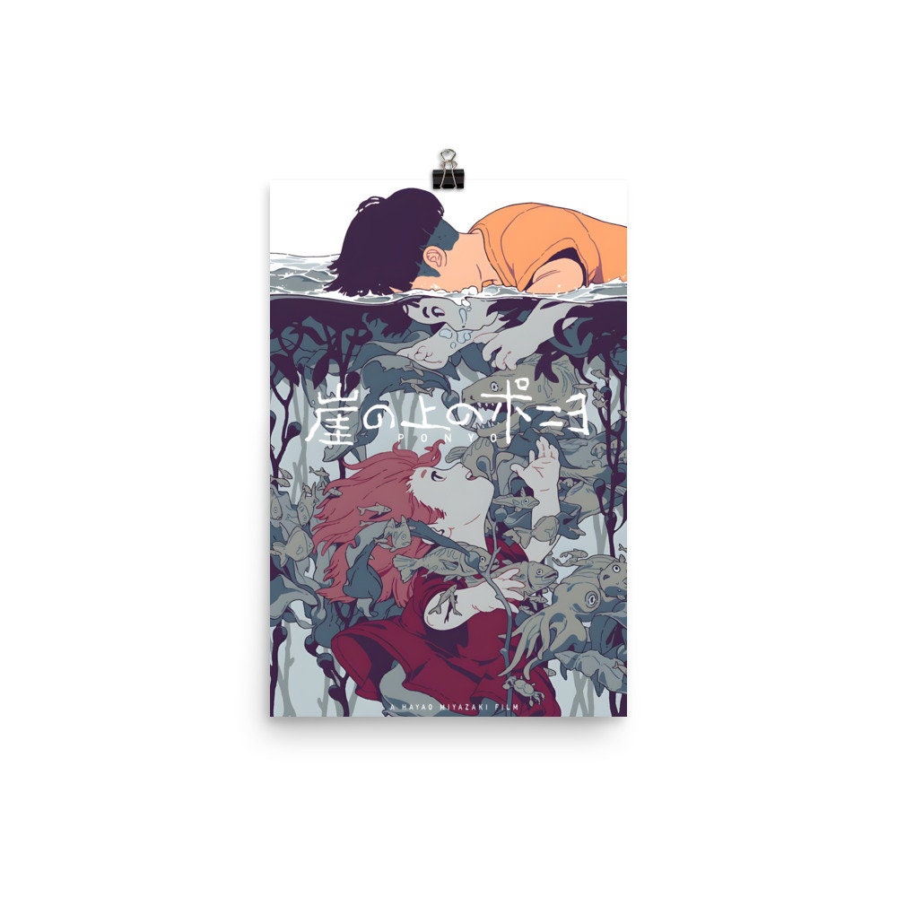 Studio Ghibli Ponyo Poster | Anime Poster - Etsy