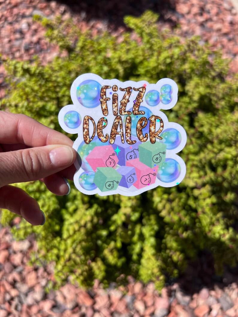 Fizz Dealer Vinyl Sticker: Bomb Party Rep, Water-resistant Decal - Etsy
