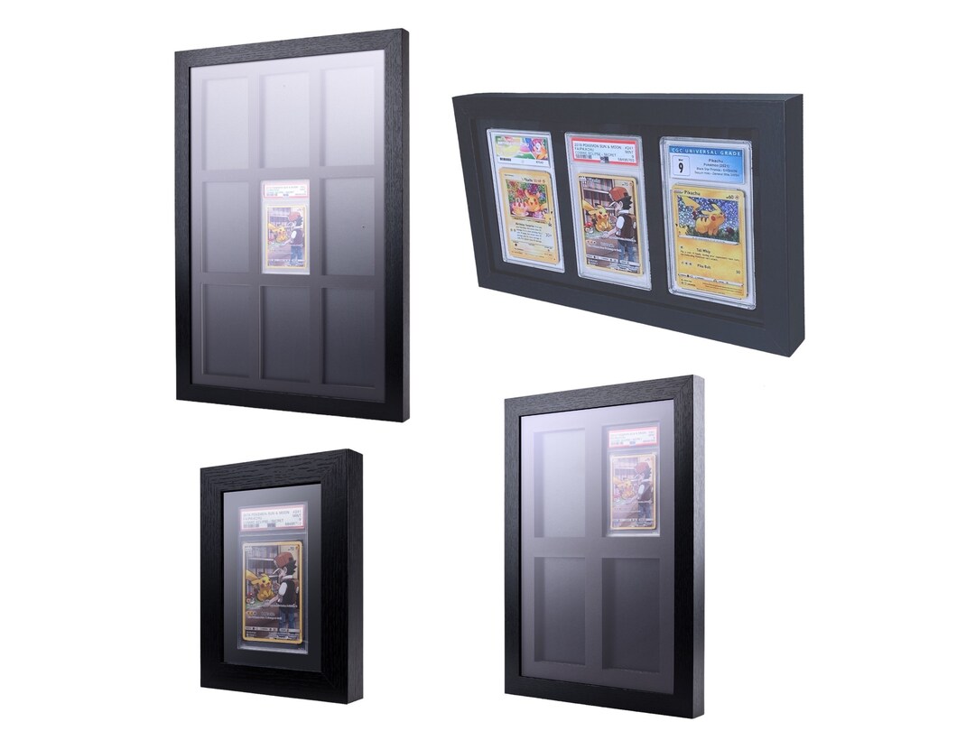 Graded Card Display Frame Wall Mountable PSA CGC Beckett Ace Pokemon ...