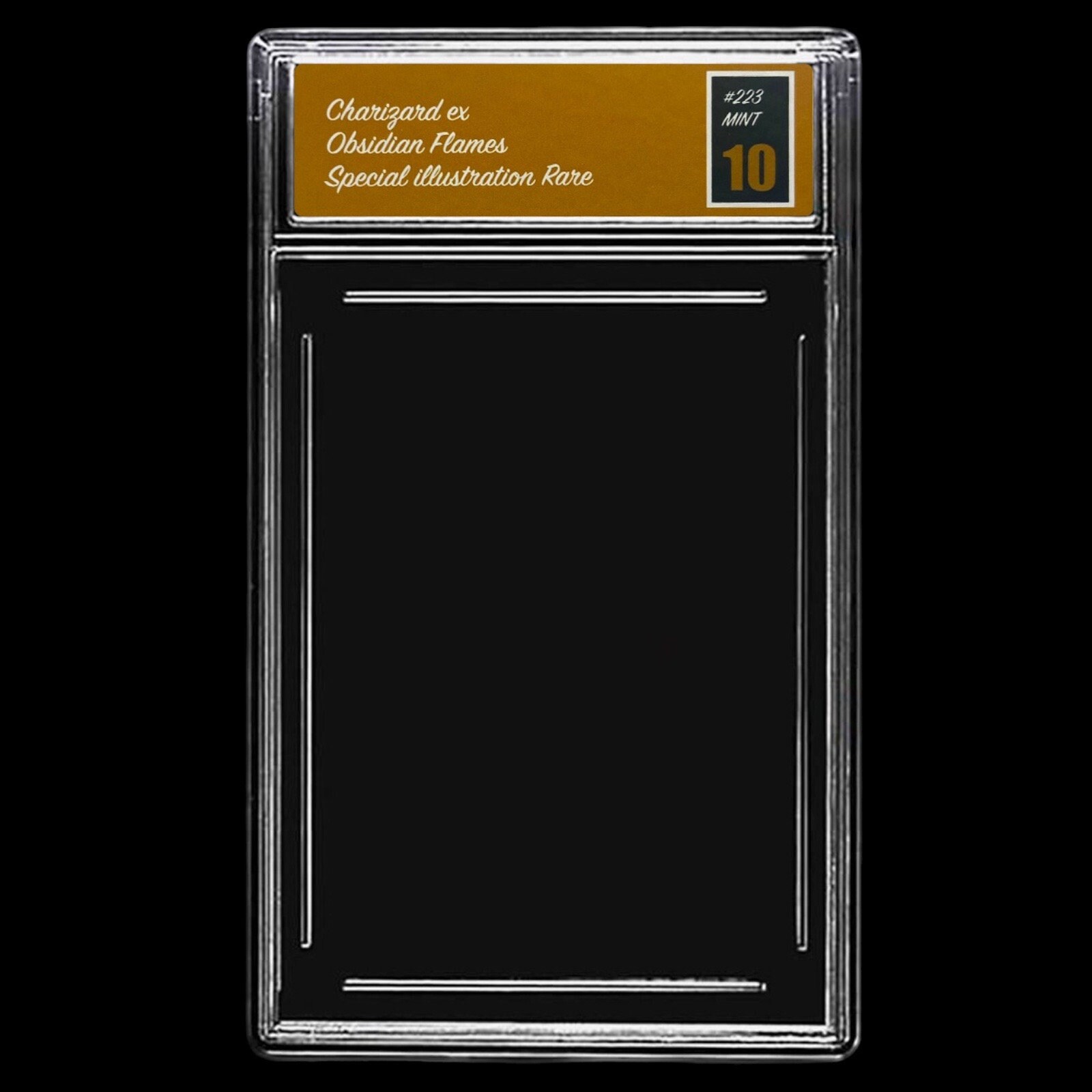 Empty Grading Slab Custom Label TCG Pokemon Topps Panini Yugioh D.I.Y ...