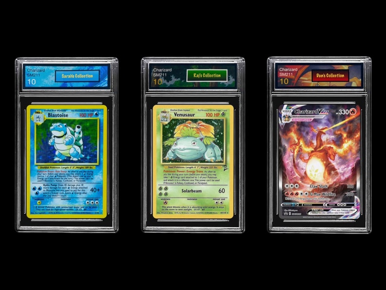 Empty Grading Personalised Custom Slab Display Case Labels - Etsy