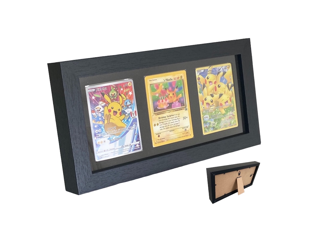 Trading Card Display Frame Wall Mountable PSA CGC Ace Pokemon Card ...
