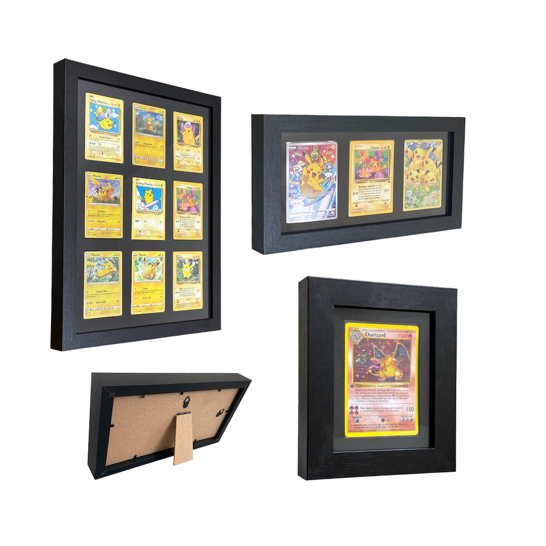Trading Card Display Frame Wall Mountable PSA CGC Ace Pokemon Card ...