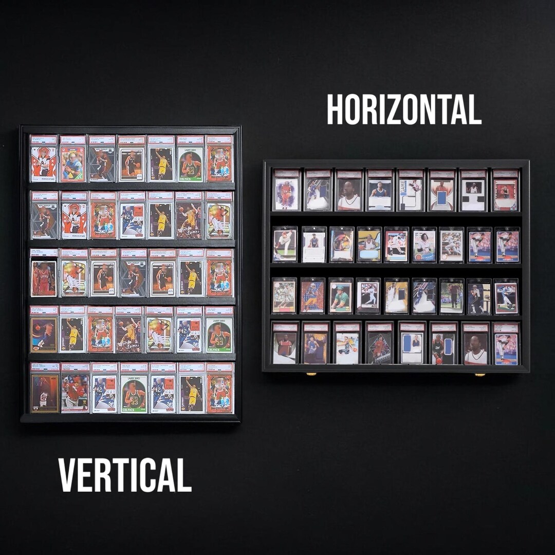 Graded Card Wall Mountable Frame Cabinet Case PSA CGC ACE Pokemon ...