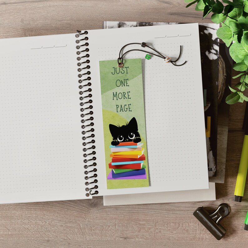 Cat Bookmarks | Printable Bookmarks | Cute Cat Bookmarks | Cat Lover ...