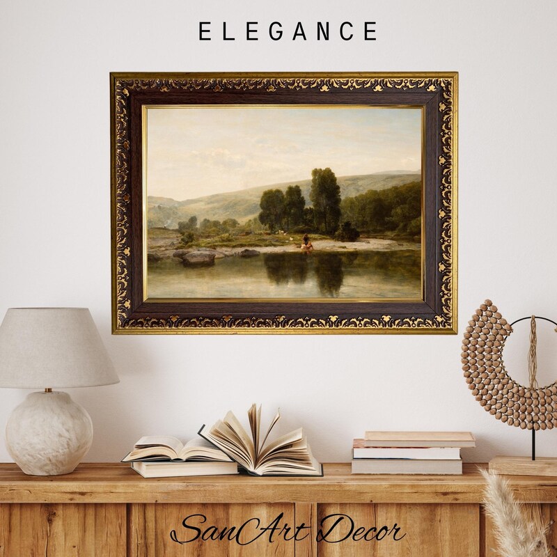 Framed Landscape Painting - Etsy
