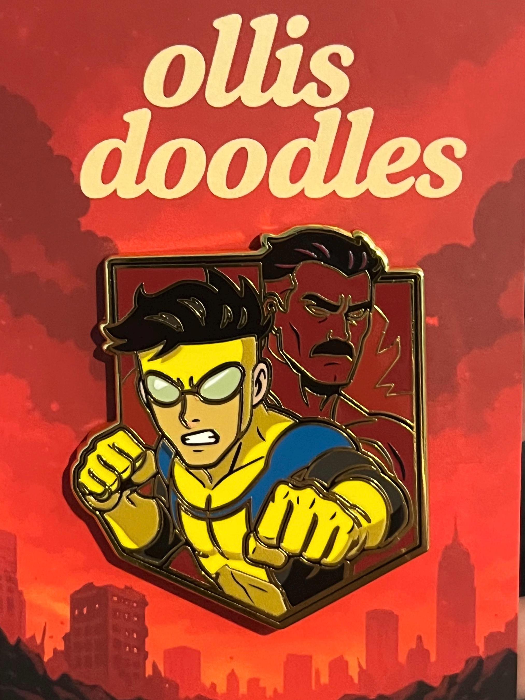 Invincible Omni-man Enamel Pin: Superhero Comic Book Fan Art - Etsy