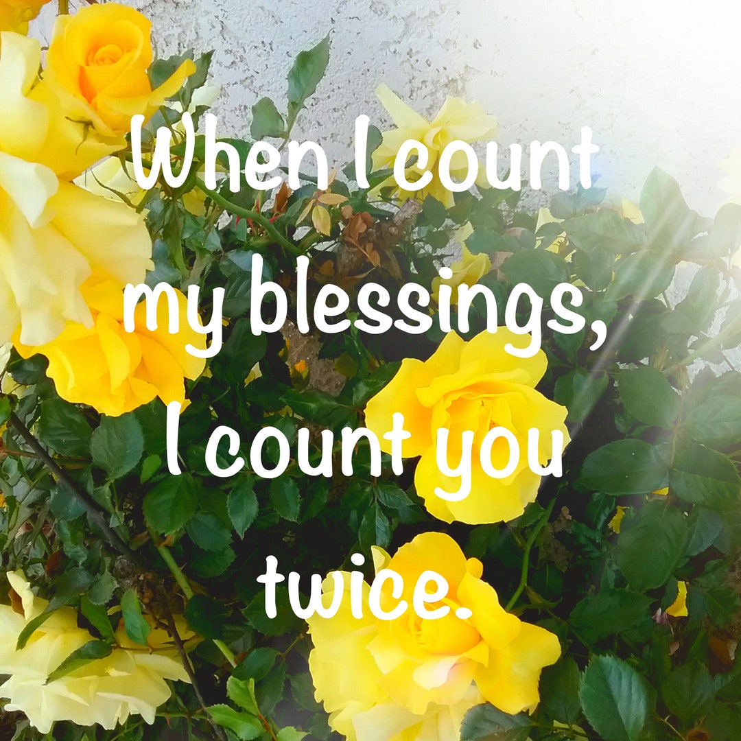 Count My Blessings Immediate Digital Download Image for Greeting Cards ...