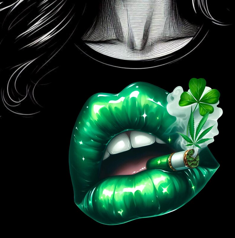 Smoking of the Green Digital Download PNG Lucky 4 Leaf Clover Shirt ...